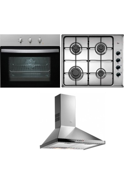 Teka Chef 1 Ankastre Set (HE 615 Fırın + HLX 60 4G AI AL Ocak + DF 60 Davlumbaz) Teka Chef 1 Ankastre Set (HE 615 Fırın + HLX 60 4G AI AL Ocak + DF 60 Davlumbaz)