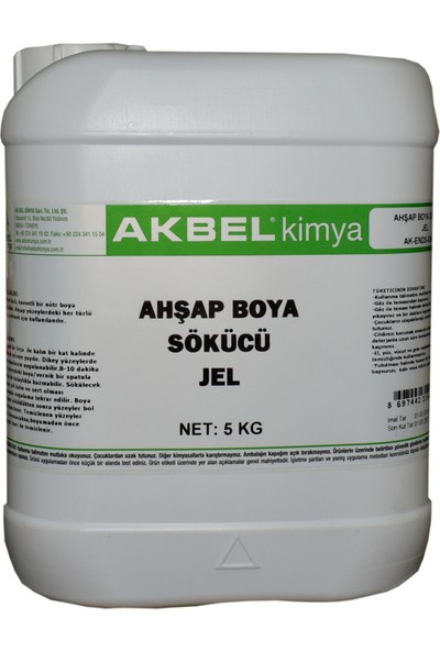 Akbel Ahşap Boya Sökücü Jel 5 Kg
