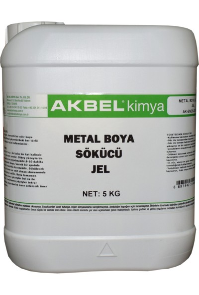 Akbel Metal Boya Sökücü Jel 5 Kg Akbel Metal Boya Sökücü Jel 5 Kg