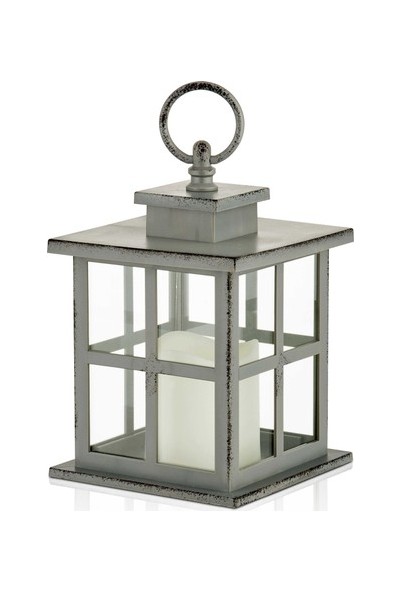 The Mia Dekoratif LED Mumluk - Gri