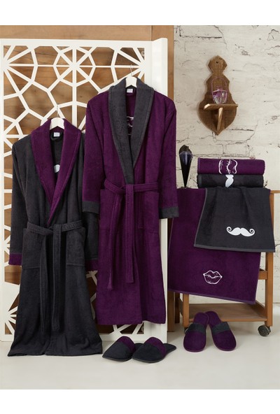 Z&R HOME Bambu Aile Bornoz Seti - Lippe Z&R HOME Bambu Aile Bornoz Seti - Lippe