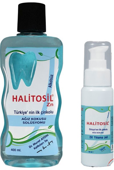 Halitosil Zn Ağız Kokusu Önleyici 400 ml + Halitosil Dil Macunu 50 ml Halitosil Zn Ağız Kokusu Önleyici 400 ml + Halitosil Dil Macunu 50 ml