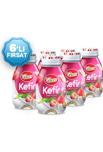 Eker Çilekli Kefir 200 ml Eker Çilekli Kefir 200 ml