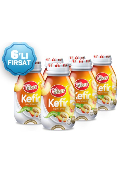 Eker Şeftali-Kayısı Kefir 200 ml Eker Şeftali-Kayısı Kefir 200 ml