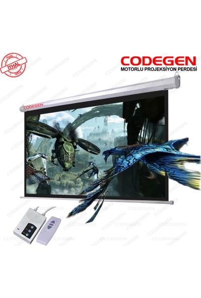 Codegen Ex-30 300X225 Motorlu Uzaktan Kumandalı Projeksiyon Perdesi Codegen Ex-30 300X225 Motorlu Uzaktan Kumandalı Projeksiyon Perdesi