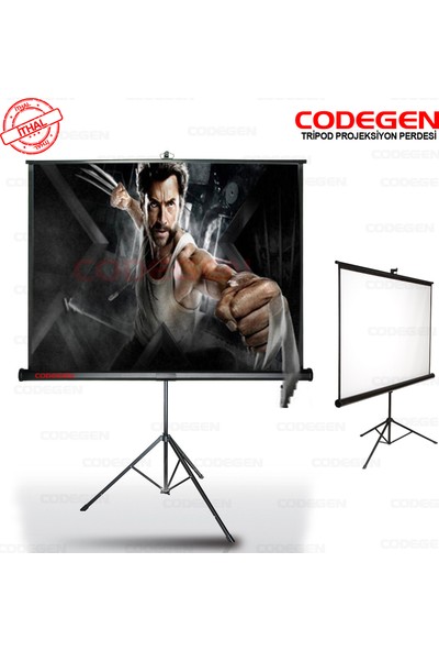 Codegen TX-20 200x200 Tripod (Ayaklı) Projeksiyon Perdesi (Arkası Siyah Fonlu) Codegen TX-20 200x200 Tripod (Ayaklı) Projeksiyon Perdesi (Arkası Siyah Fonlu)