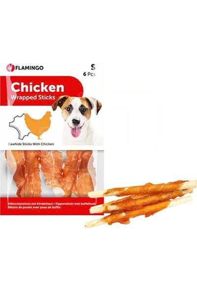 Flamingo Chicken Wirapped Sticiks 70GR Flamingo Chicken Wirapped Sticiks 70GR