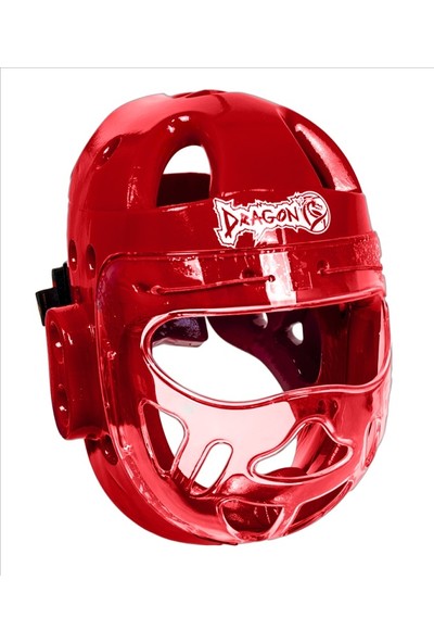 Dragon 11888 Taekwondo Camli Kask Kirmizi