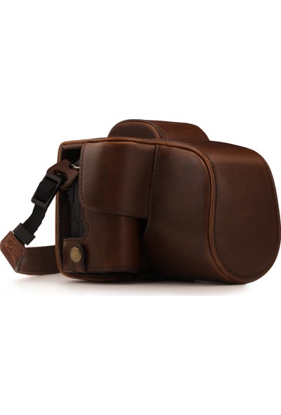 MegaGear Canon EOS M50 Suni Deri Kamera Çantası MegaGear Canon EOS M50 Suni Deri Kamera Çantası