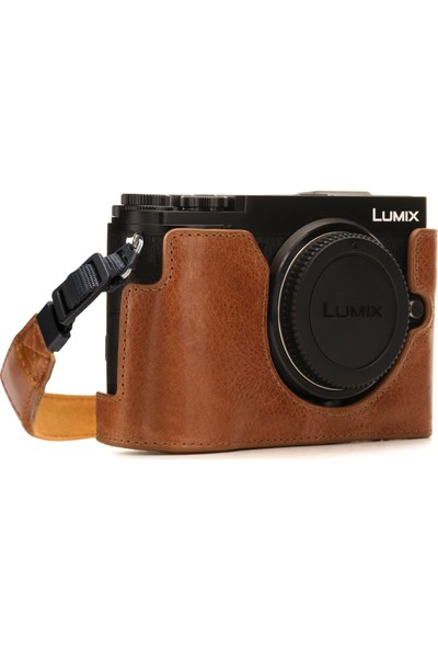 Megagear Panasonic Lumix Dc-Gx9 Hakiki Deri Kamera Kılıfı Megagear Panasonic Lumix Dc-Gx9 Hakiki Deri Kamera Kılıfı