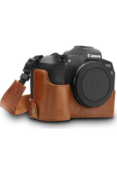 MegaGear EOS R, RA Tek Dip Hakiki Deri Kamera Kılıfı