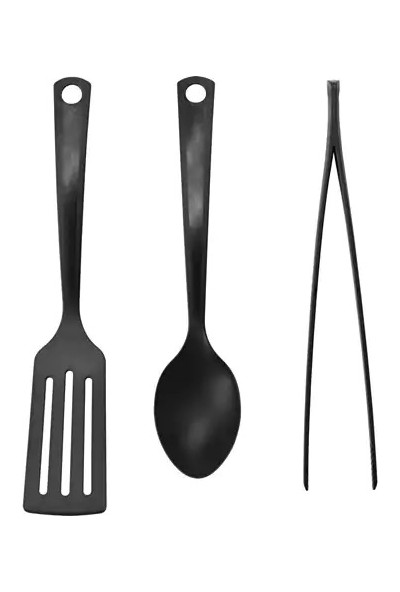 IKEA Gnarp 3 Parça Mutfak Gereçleri̇ Seti̇ - Kaşik - Spatula - Maşa IKEA Gnarp 3 Parça Mutfak Gereçleri̇ Seti̇ - Kaşik - Spatula - Maşa