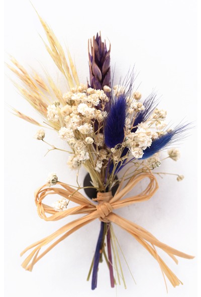 Lora Kuru Çiçekli Yaka Çiçeği Model 15