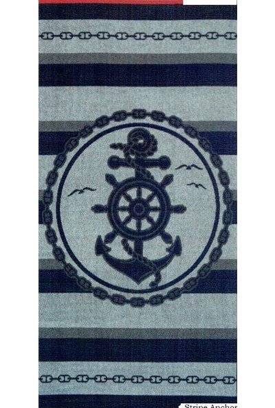 Özdilek Nice Plaj Havlusu Stripe Anchor 70x150 cm