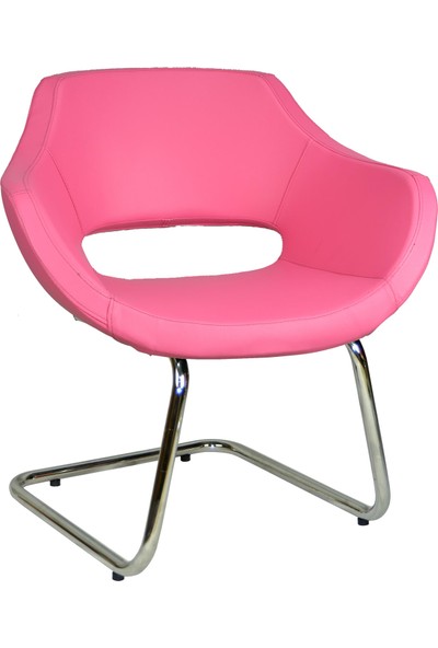 Bürocci Viva Misafir Koltuğu - Pembe Deri - 2021J0120 Bürocci Viva Misafir Koltuğu - Pembe Deri - 2021J0120