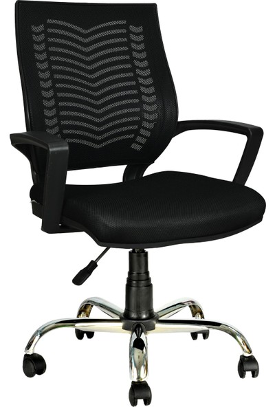 Bürocci Tina Metal Ayaklı Çalışma Koltuğu - Siyah - 2101N0541