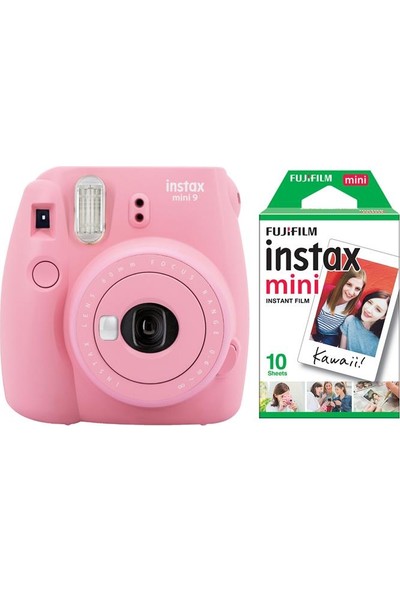 Instax mini 9 Makine+10'lu Film+Askı