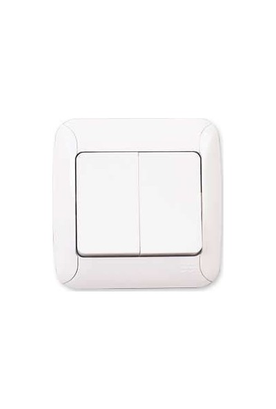 Günsan Fantasy Komütatör 2'li Anahtar Beyaz Renk