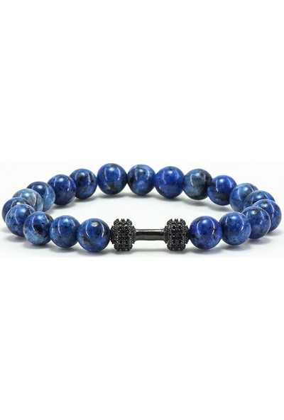 Zuk CollectionDoğaltaş Kuvars Taşlı Bileklik ’Navy Power’
