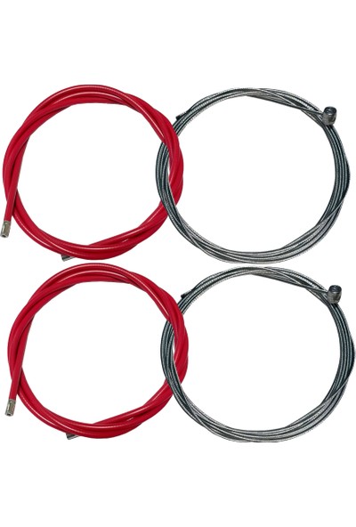 Hsgl Bi̇si̇klet Fren Kirmizi Diş Kablo ve Tel Set