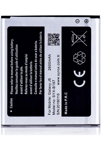 Syrox J3 J5 BG530 Batarya