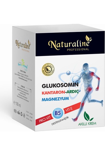 Naturaline Glucosamine Kantaron Ardıç+Magnezyum Kremi 100 ml