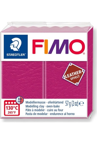 Staedtler Fimo Leather Effect Modelleme Kili 57Gr - Berry Staedtler Fimo Leather Effect Modelleme Kili 57Gr - Berry