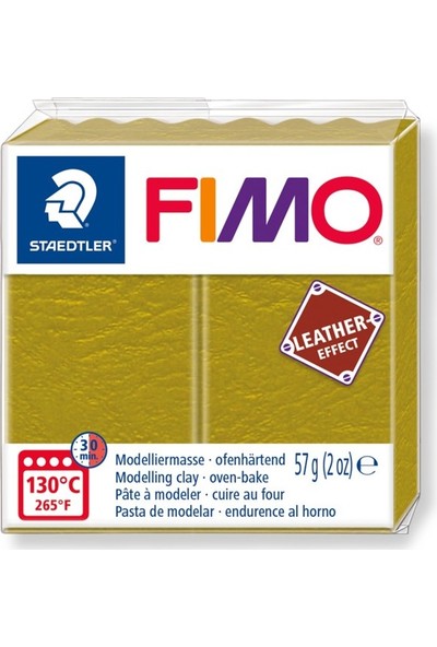 Staedtler Fimo Leather Effect Modelleme Kili 57Gr - Olive Staedtler Fimo Leather Effect Modelleme Kili 57Gr - Olive