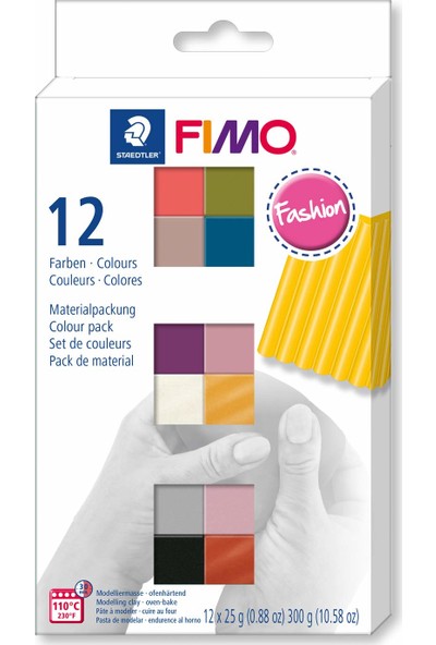 Staedtler Fimo Fashion Modelleme Kili Seti 12 Renk Staedtler Fimo Fashion Modelleme Kili Seti 12 Renk