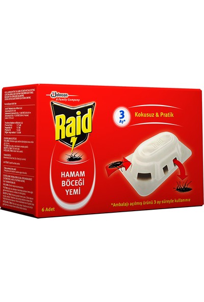 Raid Hamam Böceği Yemi 6 Adet Raid Hamam Böceği Yemi 6 Adet