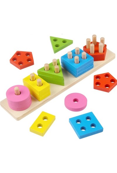 Okcu Hediyelik Ahşap Oyuncak 5'li Set