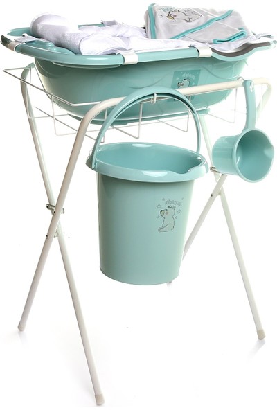 Babyjem Ayaklı Banyo Seti Mavi