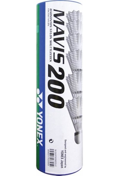 Yonex Mavis 200 Beyaz 6'Lı Badminton Topu Yonex Mavis 200 Beyaz 6'Lı Badminton Topu