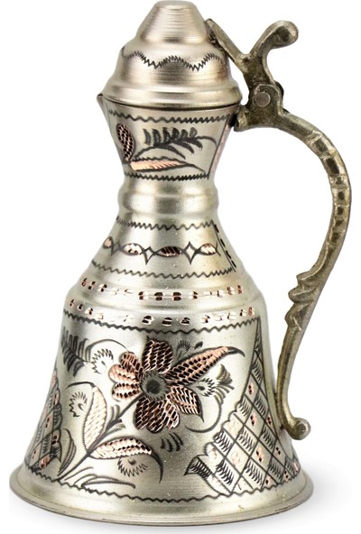 Sonay Bakırcılık Gül Çiçek Gümüşlü Bakır Biblo Gügüm