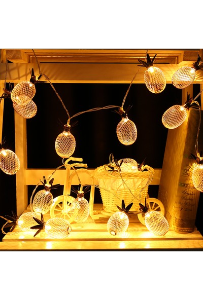 Urban Mood Dekoratif Ananas 10'lu LED Işık Zinciri - 1.5 mt