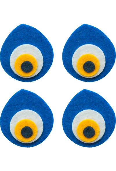 Keçeden 5 cm. Nazar Boncuğu Figürü 10 Adet Keçeden 5 cm. Nazar Boncuğu Figürü 10 Adet