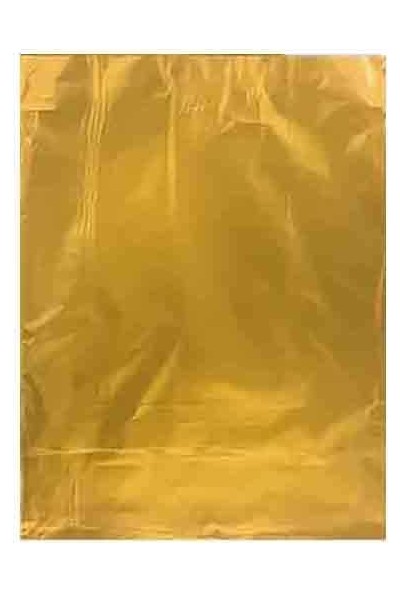 Hediye Paketi Metalize Yapışkanlı Gold ( 35 Cm * 50 Cm ) 100 Adet