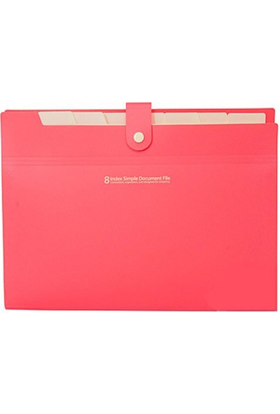 Morning Glory 8 Bölmeli Evrak Dosyası Pembe 51530-79168 Morning Glory 8 Bölmeli Evrak Dosyası Pembe 51530-79168