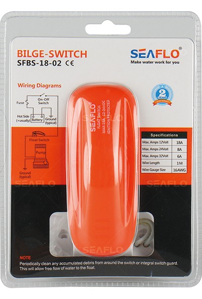 Seaflo Sintine Pompası Şamandıra Şalteri Sr12297 Dc Pompa Şamandırası Seaflo Sintine Pompası Şamandıra Şalteri Sr12297 Dc Pompa Şamandırası