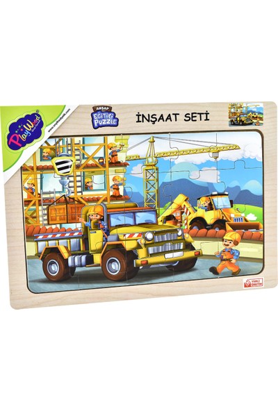 Playwood Ahşap Eğitici Puzzle / İnşaat Seti Playwood Ahşap Eğitici Puzzle / İnşaat Seti