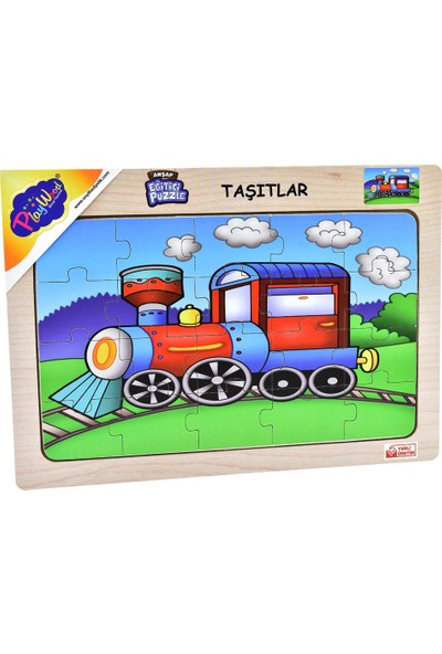 Playwood Ahşap Eğitici Puzzle / Taşıtlar Playwood Ahşap Eğitici Puzzle / Taşıtlar