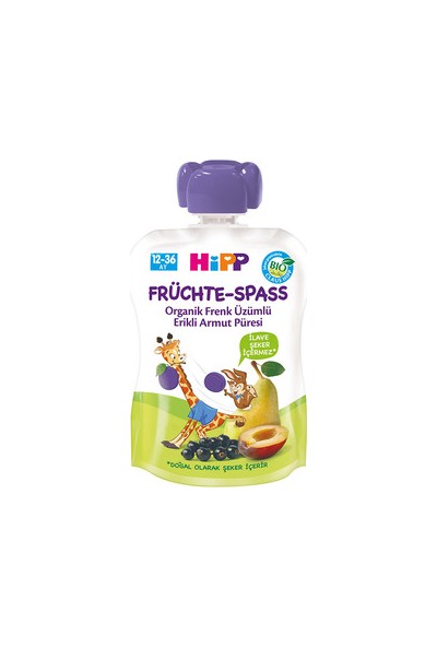 Hipp Organik Frenk Üzümlü Erikli Armut Püresi 90 gr 6 Adet Hipp Organik Frenk Üzümlü Erikli Armut Püresi 90 gr 6 Adet