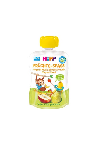Hipp Organik Muzlu Elmalı Armutlu Meyve Püresi 90 gr 6 Adet Hipp Organik Muzlu Elmalı Armutlu Meyve Püresi 90 gr 6 Adet