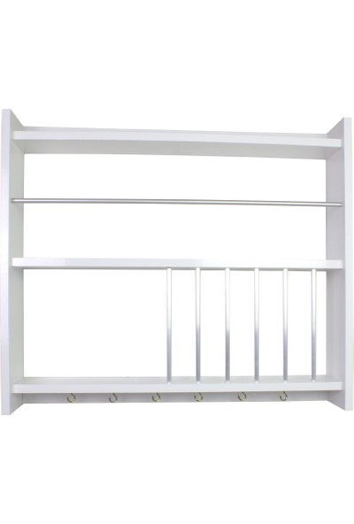 Pratico Mobilya Mutfak Tereği Katlı Mutfak Rafı