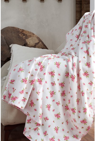 Lady Moda Organik Pamuklu Tv Battaniyesi Rose 130x170 cm Lady Moda Organik Pamuklu Tv Battaniyesi Rose 130x170 cm