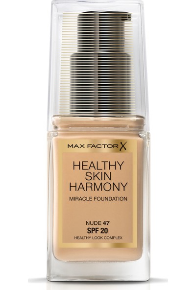 Max Factor  Healthy Skin Harmony Miracle Foundation  47 Nude Max Factor  Healthy Skin Harmony Miracle Foundation  47 Nude