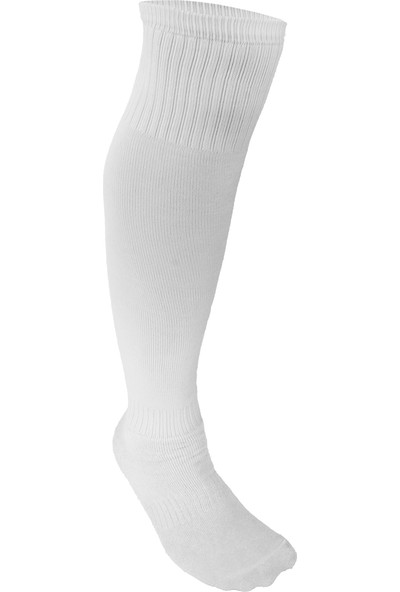 Spor724 Lüks Futbol Tozluğu-Çorabı Beyaz Büyük Boy