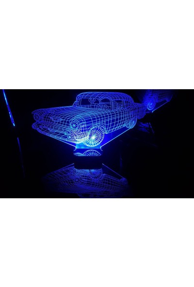 Ömr Dizayn Hediye 3D Gece Lamba Doğum Günü Hediyesi Retro Araba Ömr Dizayn Hediye 3D Gece Lamba Doğum Günü Hediyesi Retro Araba