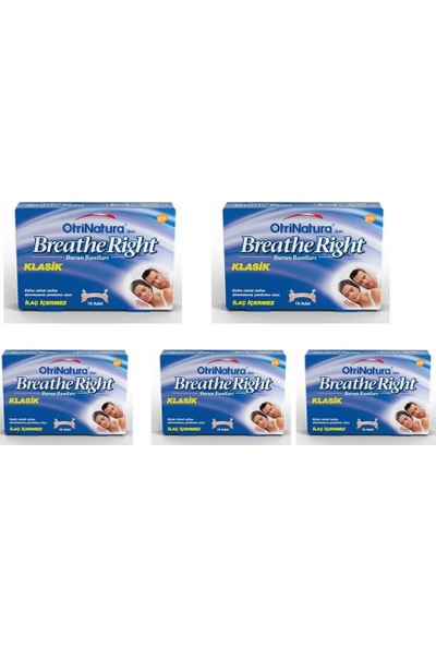 Otrinatura Breathe Right Klasik Burun Bandı 5 Kutu Otrinatura Breathe Right Klasik Burun Bandı 5 Kutu