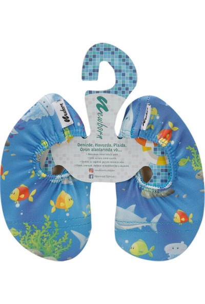Newborn Naq4010 Aqua Socks Aquari Turkuaz Unisex Çocuk Terlik